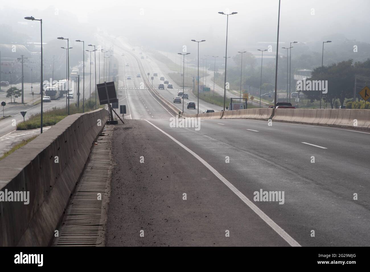 Transport infrastructure and highways in Brazil. Ring road. Asphalt ...