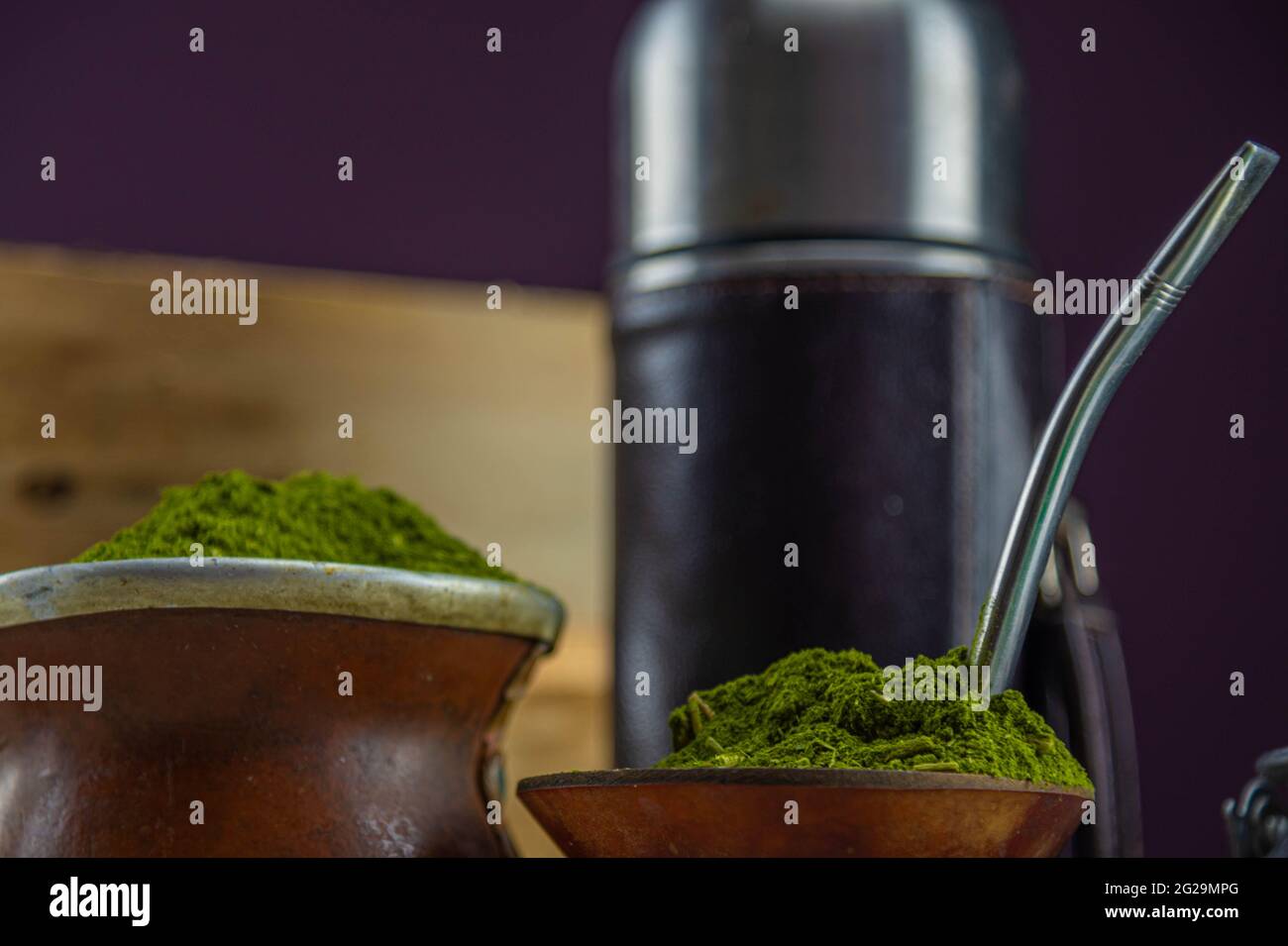 Utensils for the consumption of traditional yerba mate tea from South ...