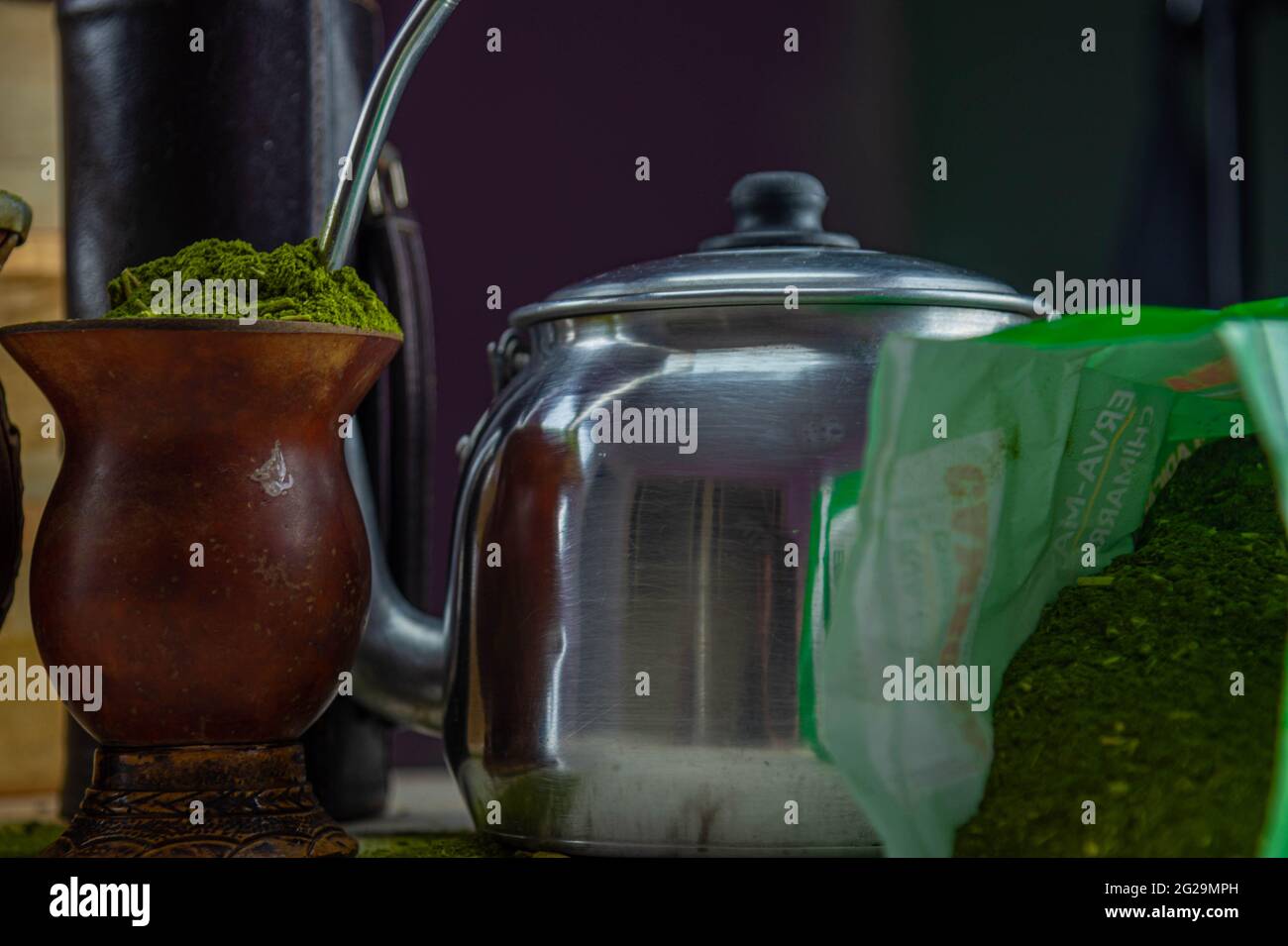 Utensils for the consumption of traditional yerba mate tea from South ...