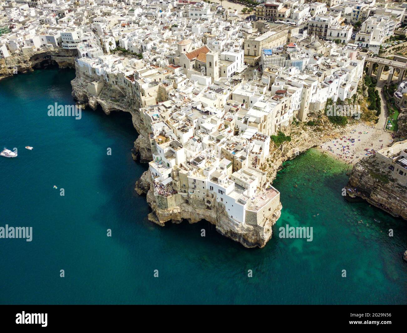 Aerial view sea from polignano hi-res stock photography and images - Alamy