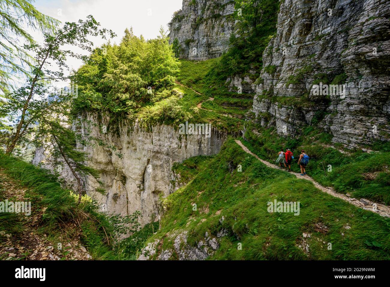 Monte Baldo hiking tour Stock Photo - Alamy