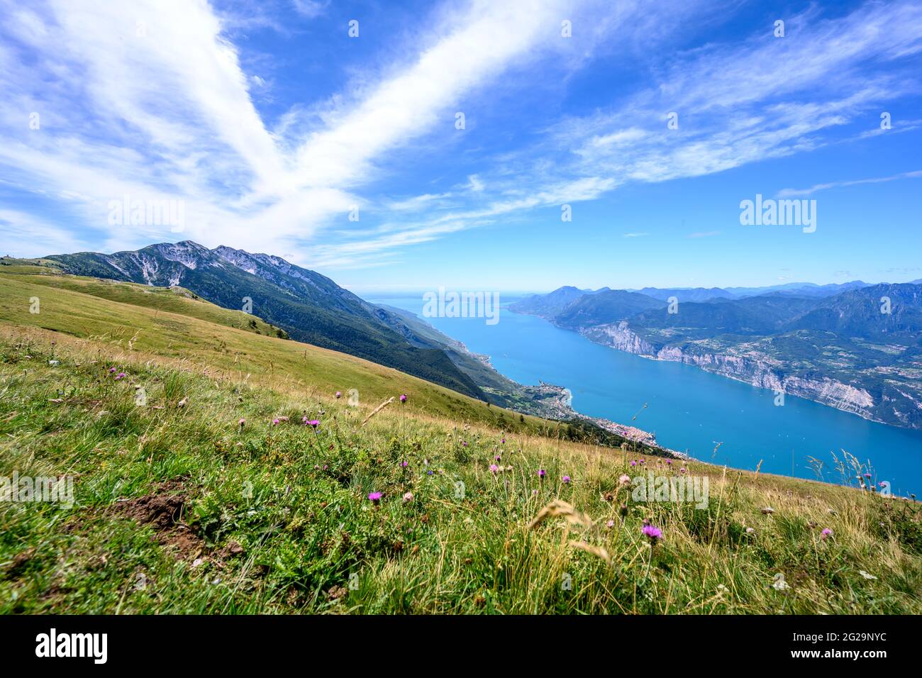 Monte Baldo hiking tour Stock Photo - Alamy