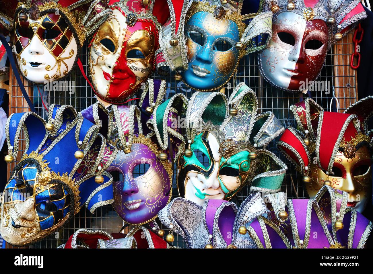 Background of venetian carnival masks Stock Photo - Alamy