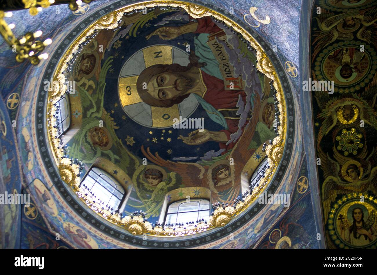 Mosaic of christ pantocrator under the central dome hi-res stock ...