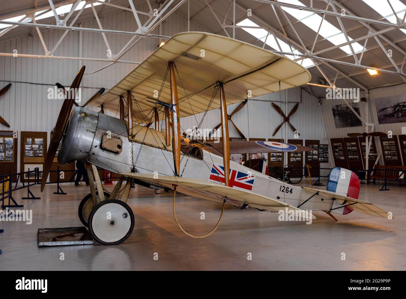 Bristol Scout No.1264 on display at Shuttleworth Stock Photo - Alamy