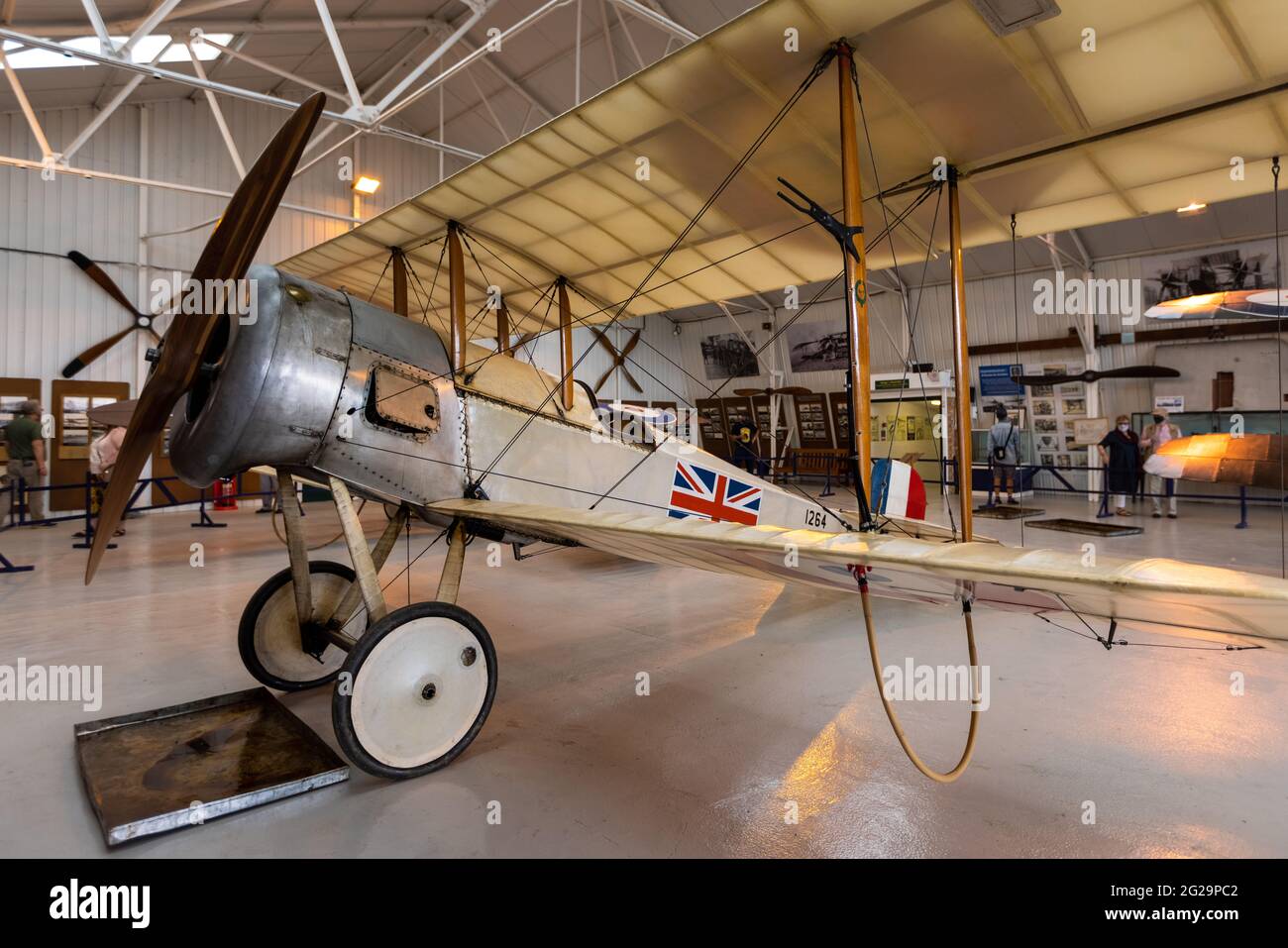 Bristol Scout No.1264 on display at Shuttleworth Stock Photo - Alamy