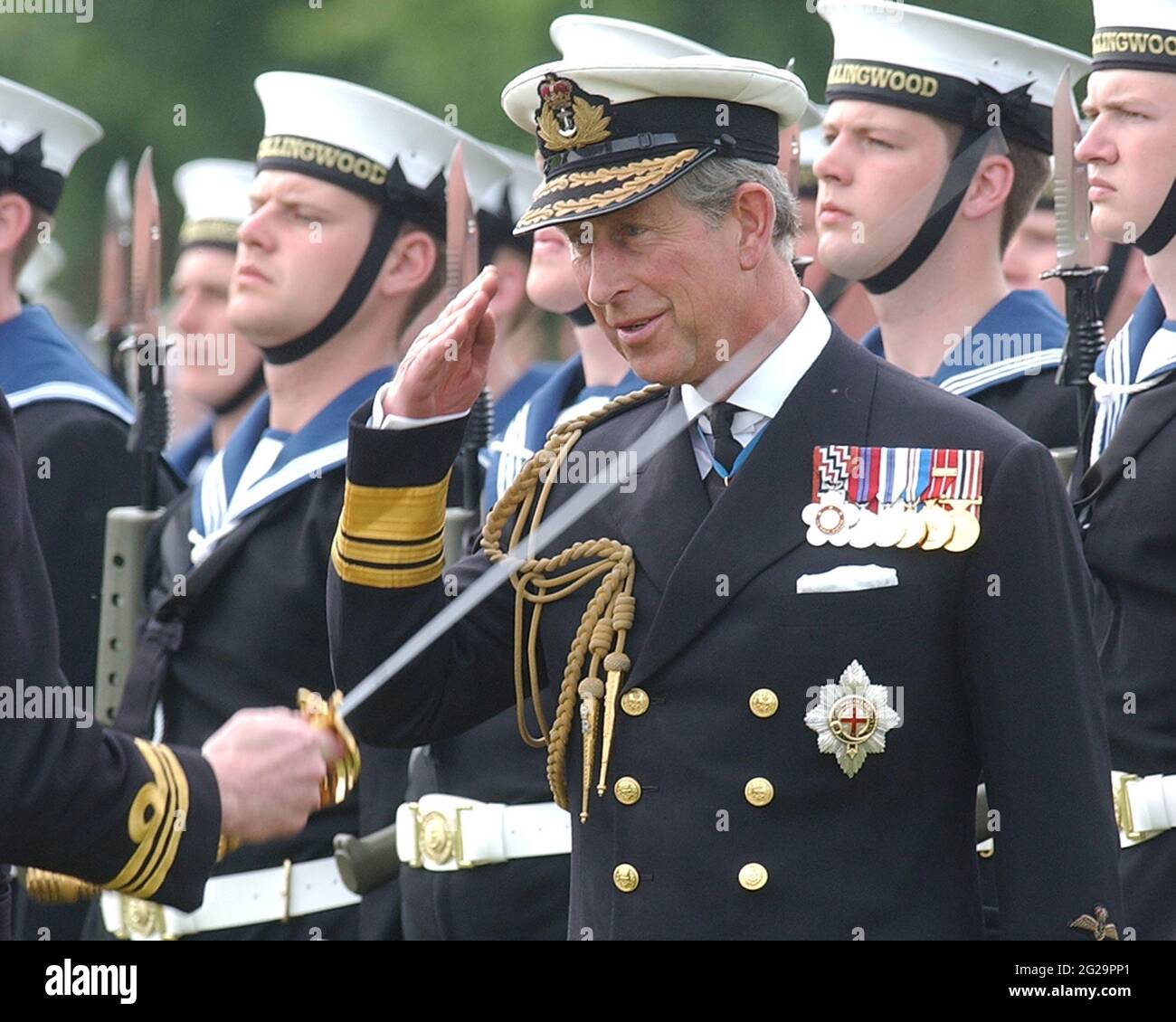PRINCE CHARLES 60TH ANNIVERSARY D.DAY PIC MIKE WALKER, 2004 Stock Photo - Alamy