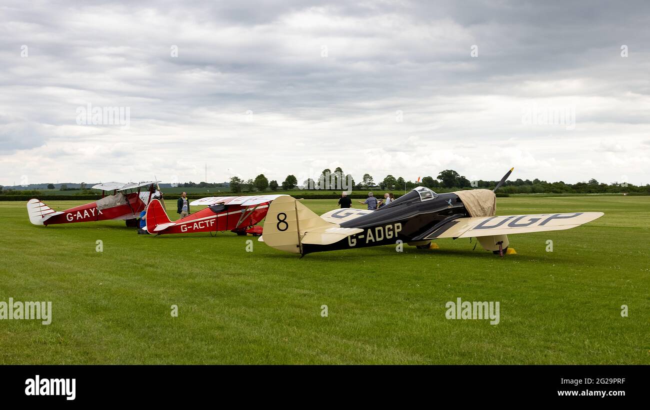 Southern Martlet, Comper Swift & Hawker Speed Six on static display at ...