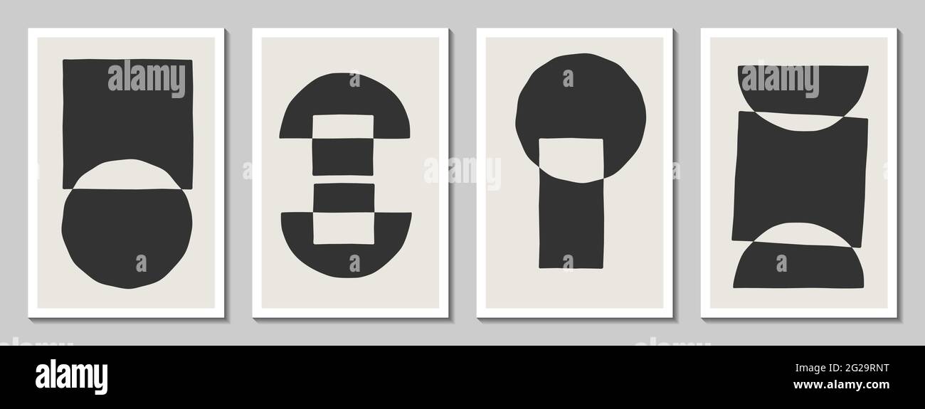 Modern art composition, hand painted, trendy creative artistic ...