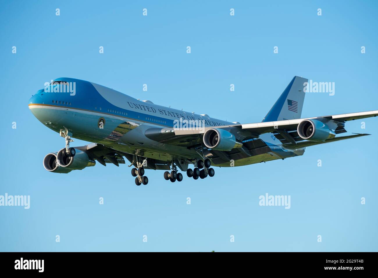 The american presidential boeing 747 aeroplane hi-res stock photography ...