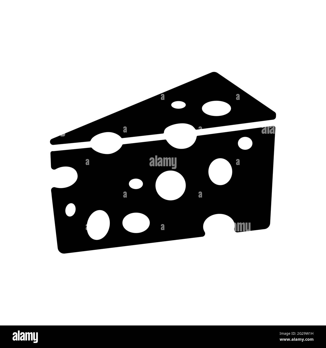 Piece of cheese glyph icon. Farm animal sign. Graph symbol for your web ...