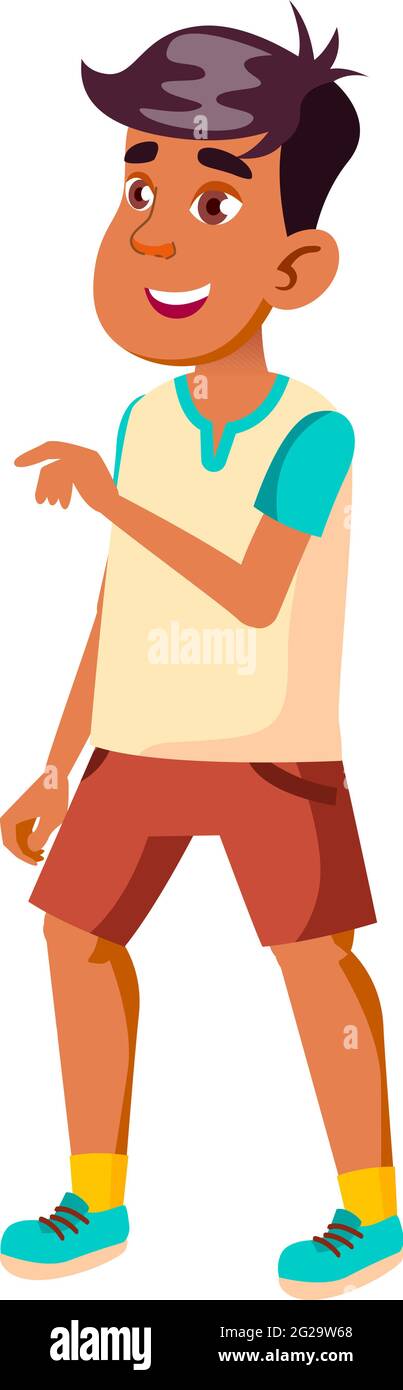 teenager boy scoffing and pointing with finger cartoon vector Stock ...