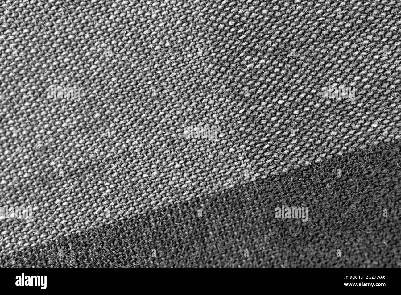 Black fabric texture of natural cotton or linen textile material, shirt ...