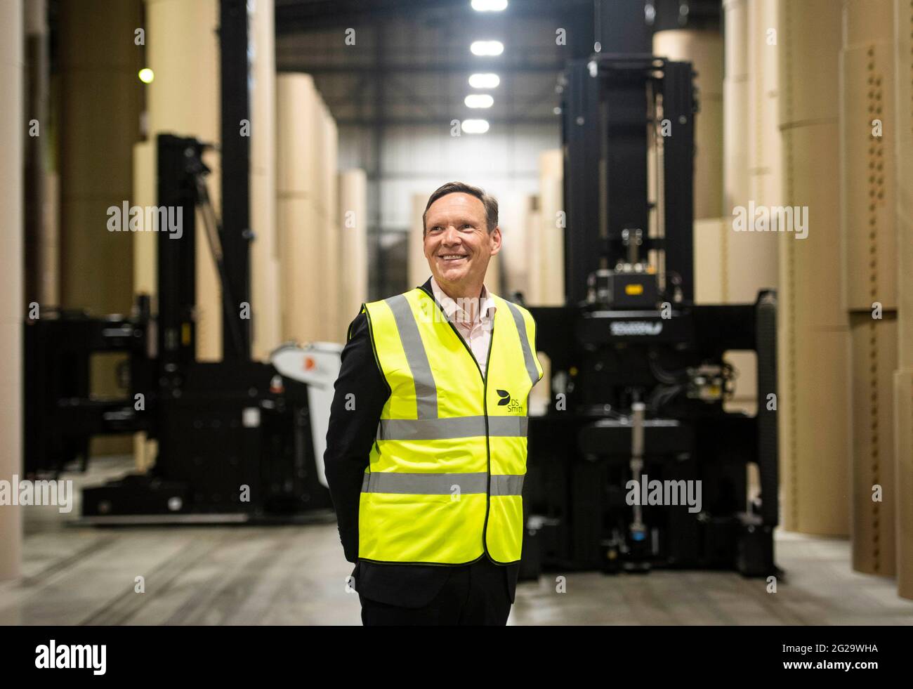EDITORIAL USE ONLY Andrew Griffith MP, attends a walkthrough by ...