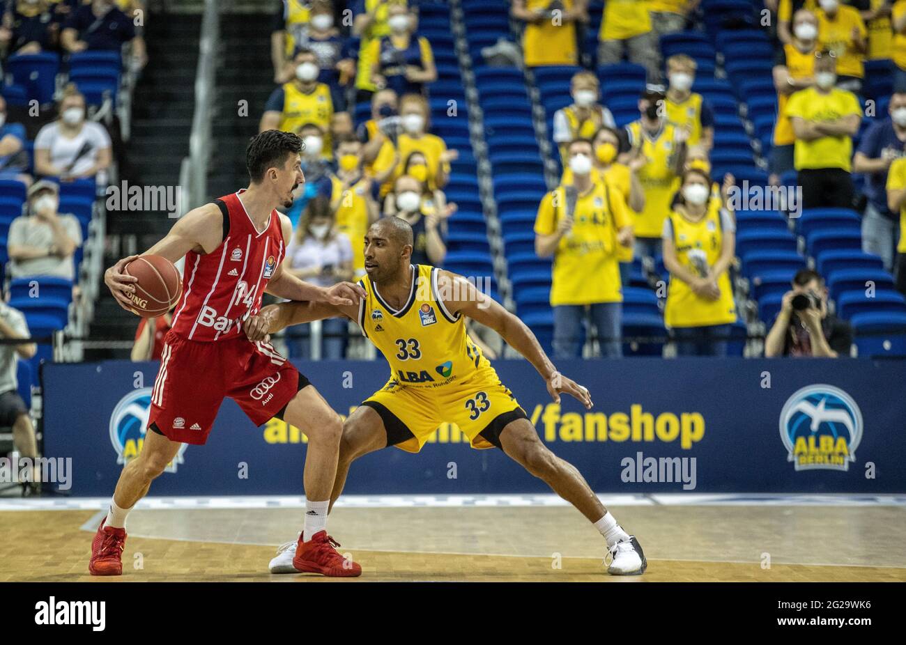 Berlin, Germany. 09th June, 2021. Basketball: Bundesliga, Alba Berlin ...