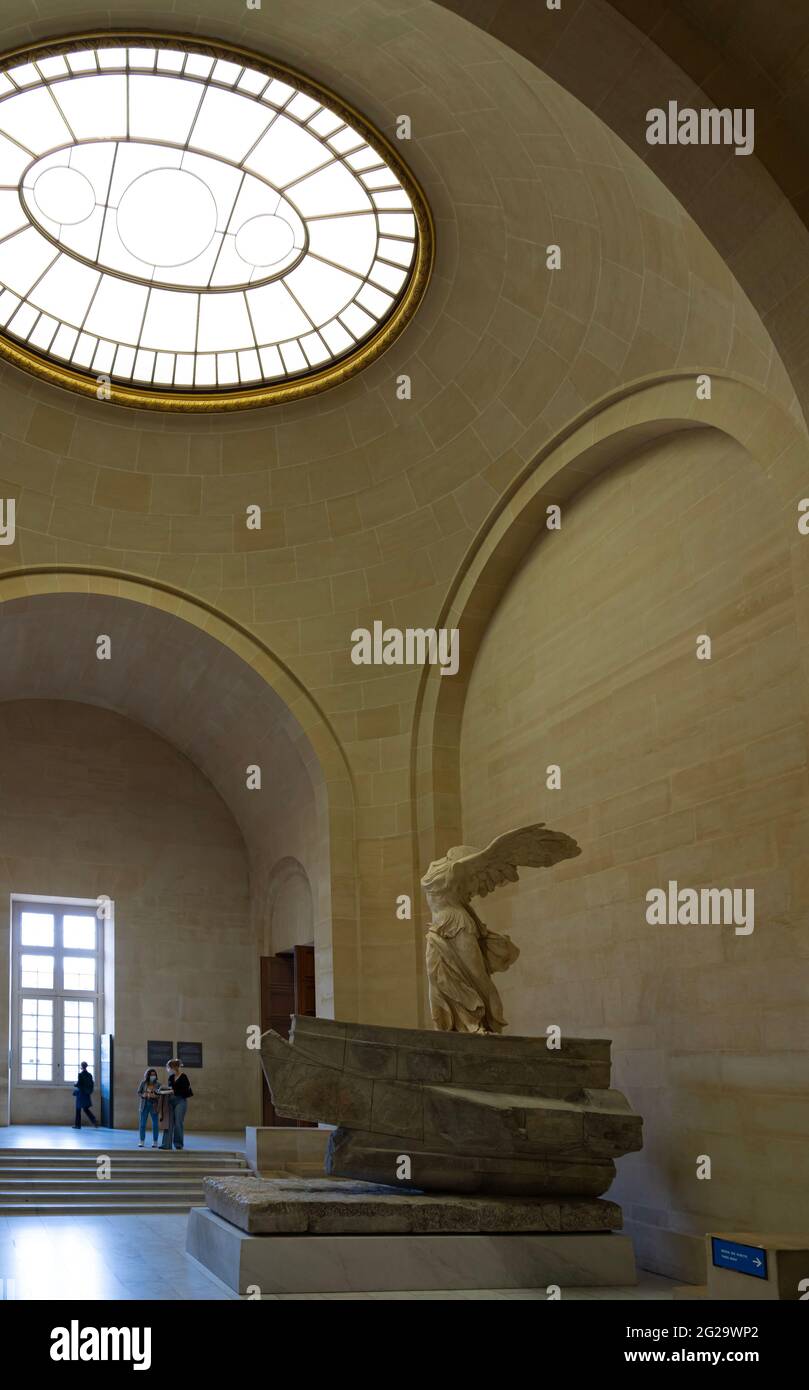 Paris, France - 21 05 2021: Louvre Museum. Denon wing. The Winged ...