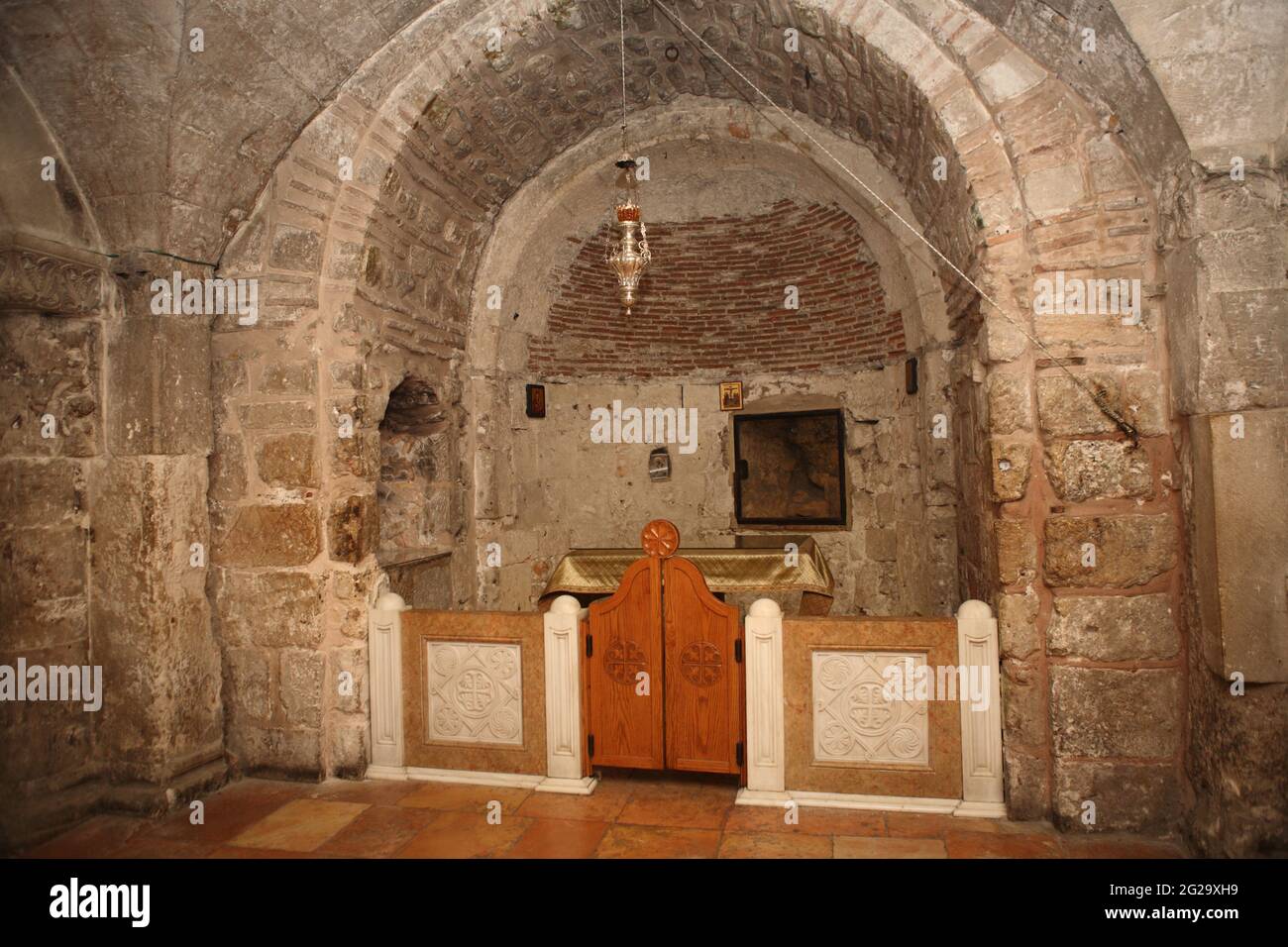 Adam's Chapel where Adam's skull and remains were laid to rest, Jesus ...