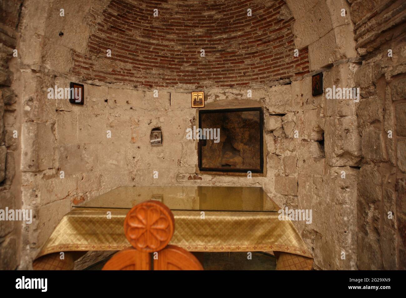 Adam's Chapel where Adam's skull and remains were laid to rest, Jesus ...