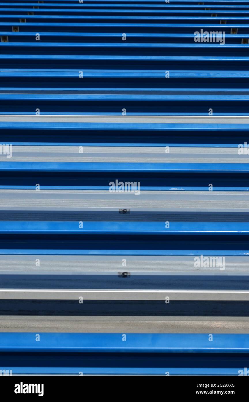 Blue bleachers hi-res stock photography and images - Alamy