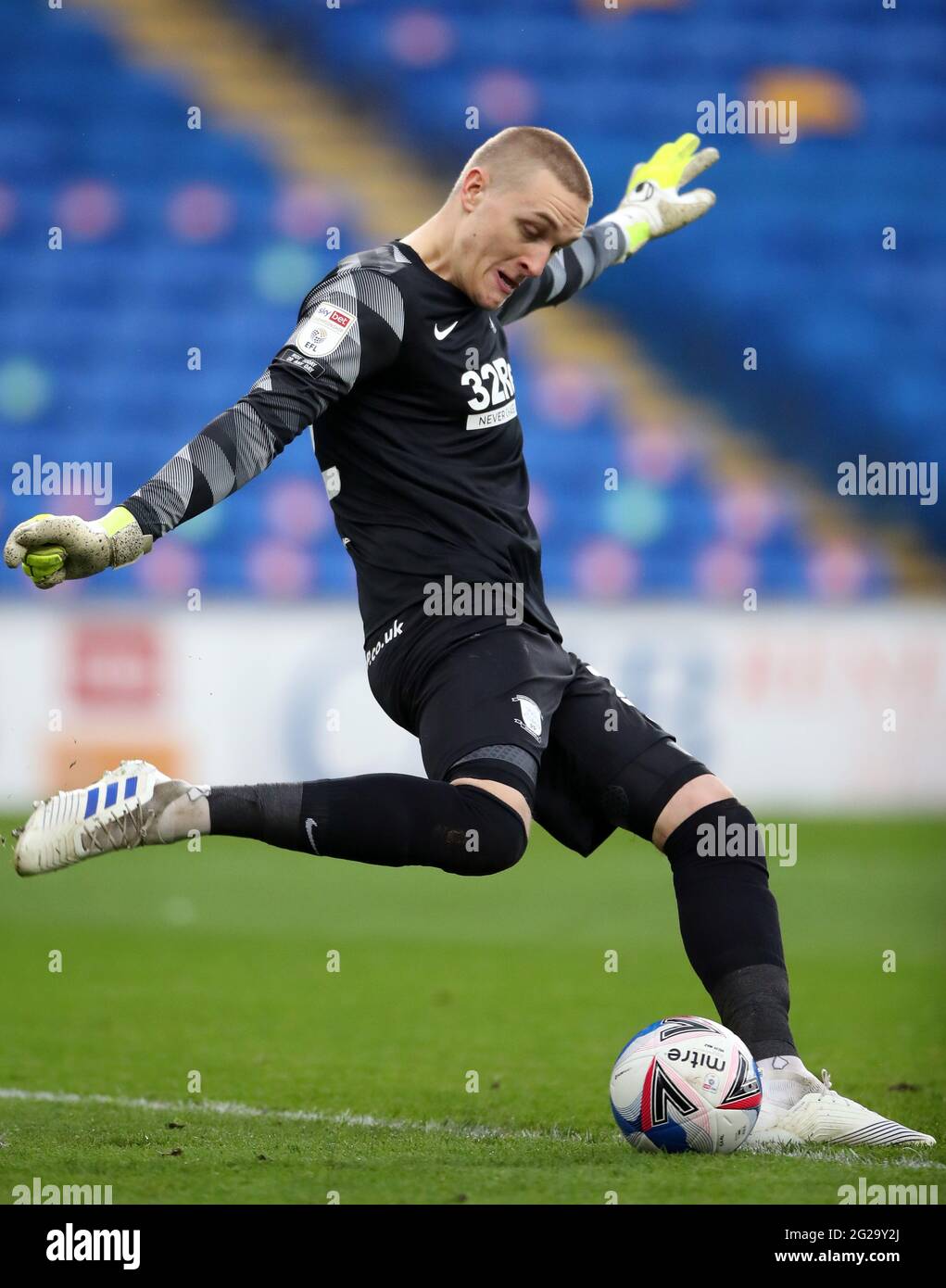 Preston North End goalkeeper Daniel Iversen during the Sky Bet ...