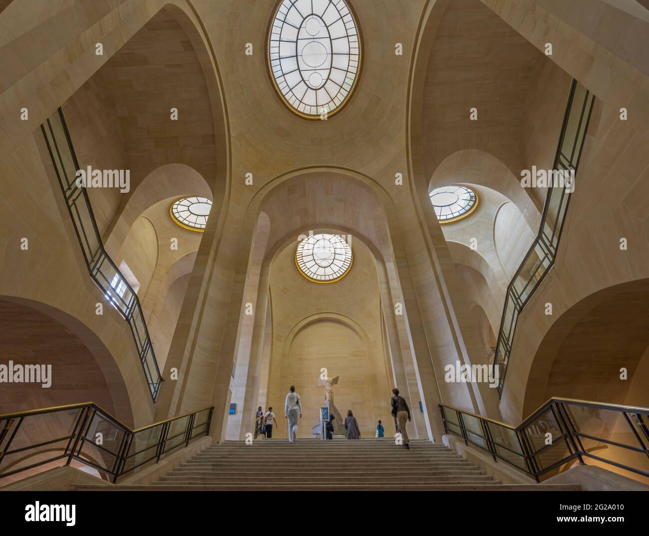 Paris, France - 21 05 2021: Louvre Museum. Denon wing. The Winged ...