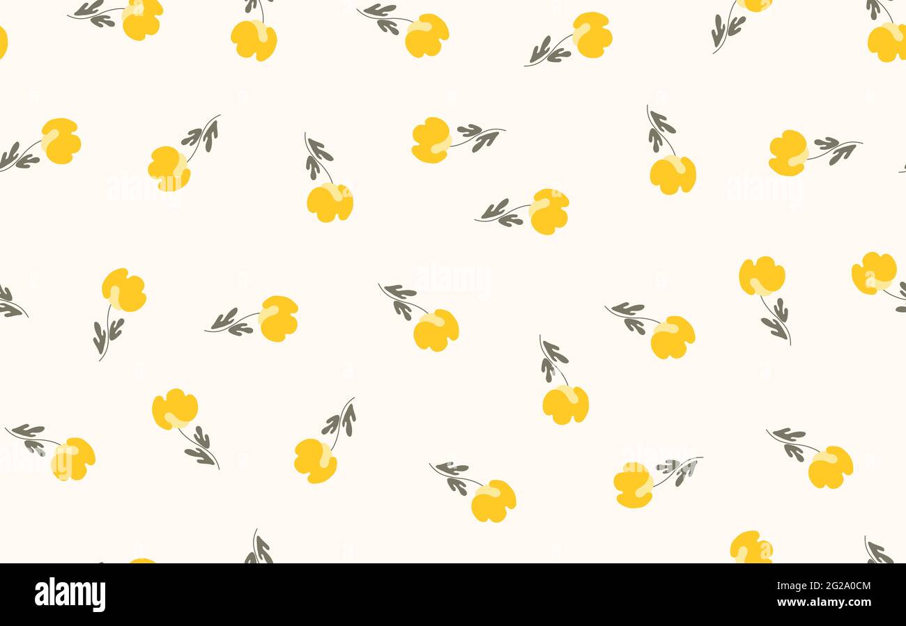 Seamless floral pattern based on traditional folk art ornaments ...