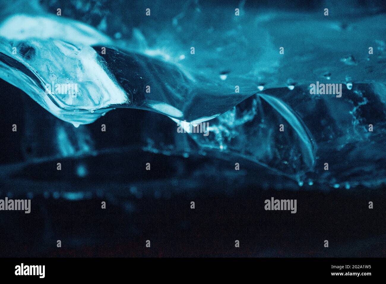 Glowing blue ice cave hi-res stock photography and images - Alamy