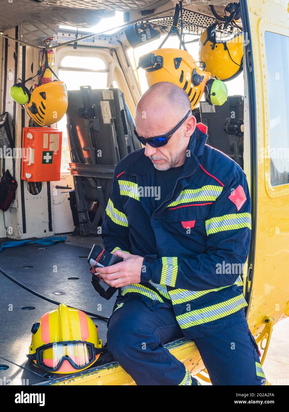Bald fireman hi-res stock photography and images - Alamy