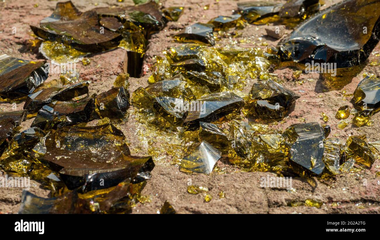 Broken glass shards hi-res stock photography and images - Alamy