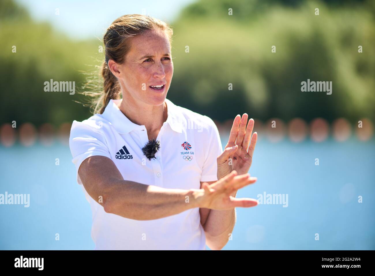 Great Britain's Helen Glover during the Team GB Tokyo 2020 Rowing team ...
