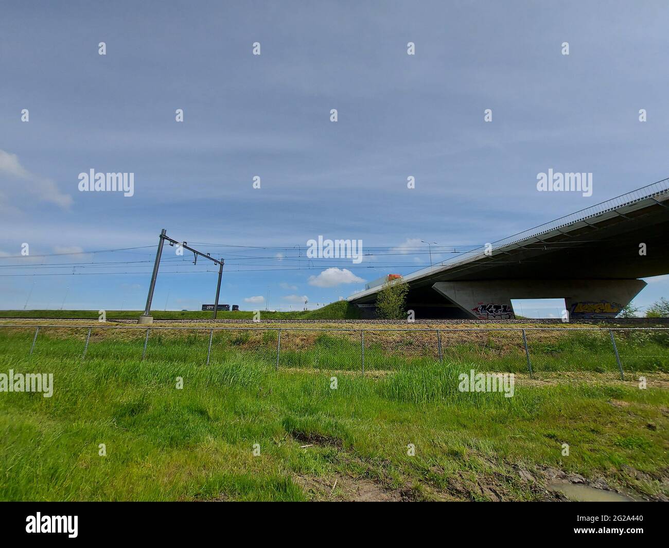 The lowest polder in the Netherlands Zuidplaspolder between Gouda and ...
