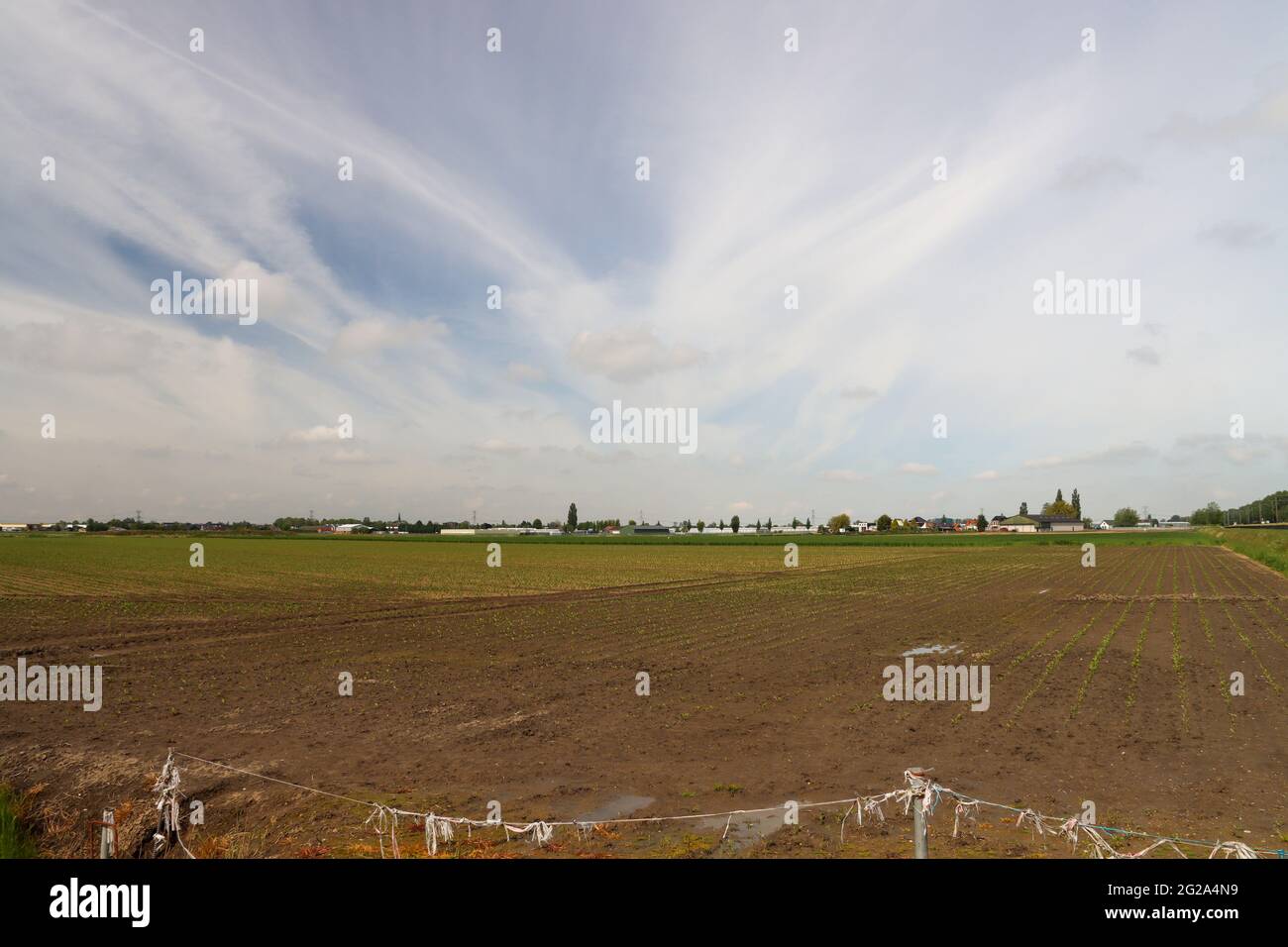 The lowest polder in the Netherlands Zuidplaspolder between Gouda and ...