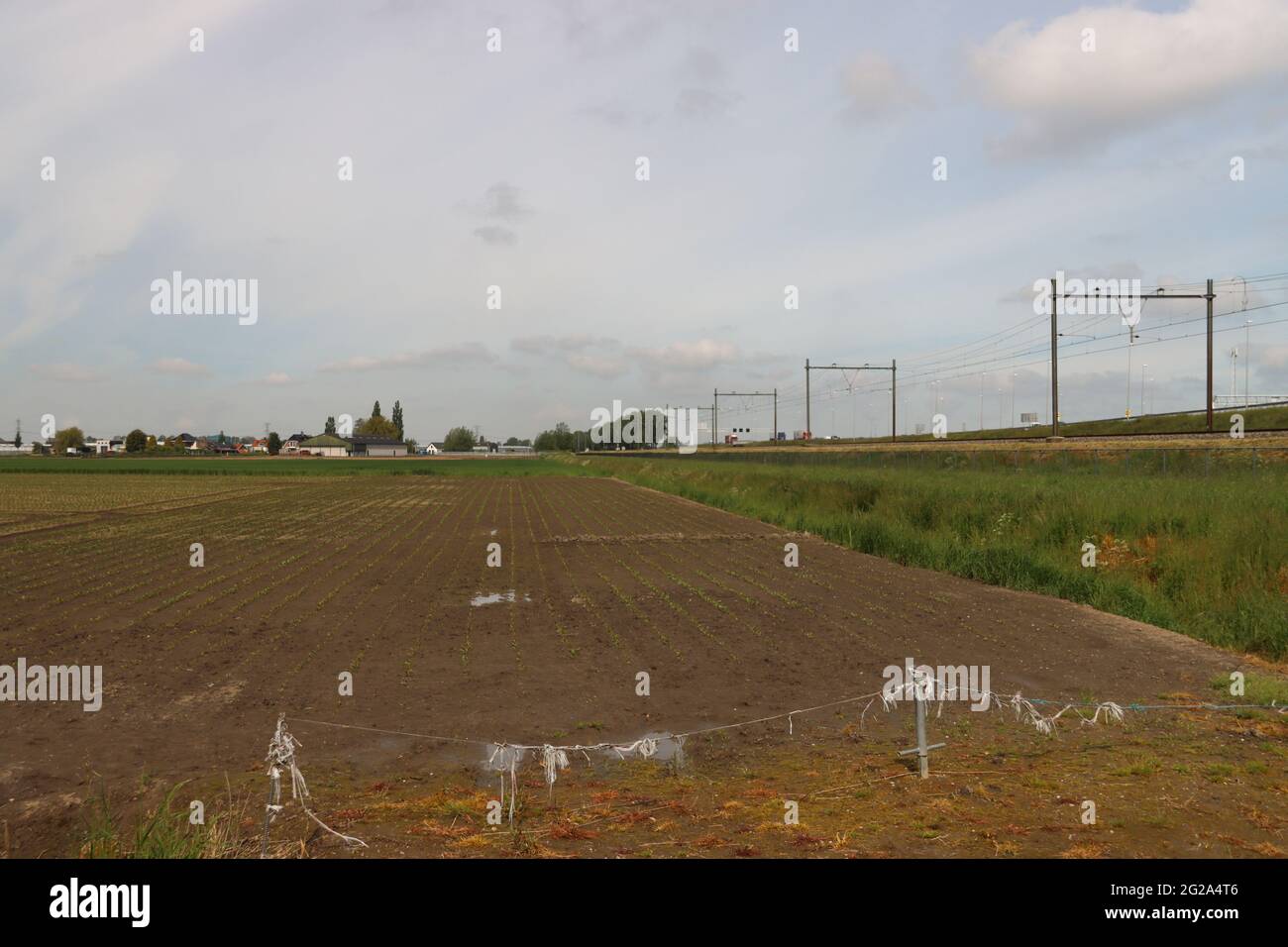 The lowest polder in the Netherlands Zuidplaspolder between Gouda and ...