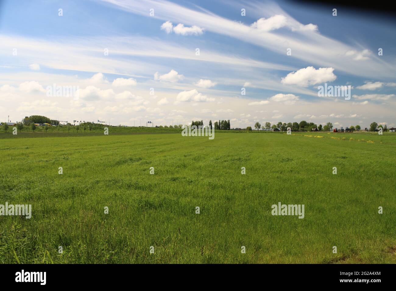 The lowest polder in the Netherlands Zuidplaspolder between Gouda and ...