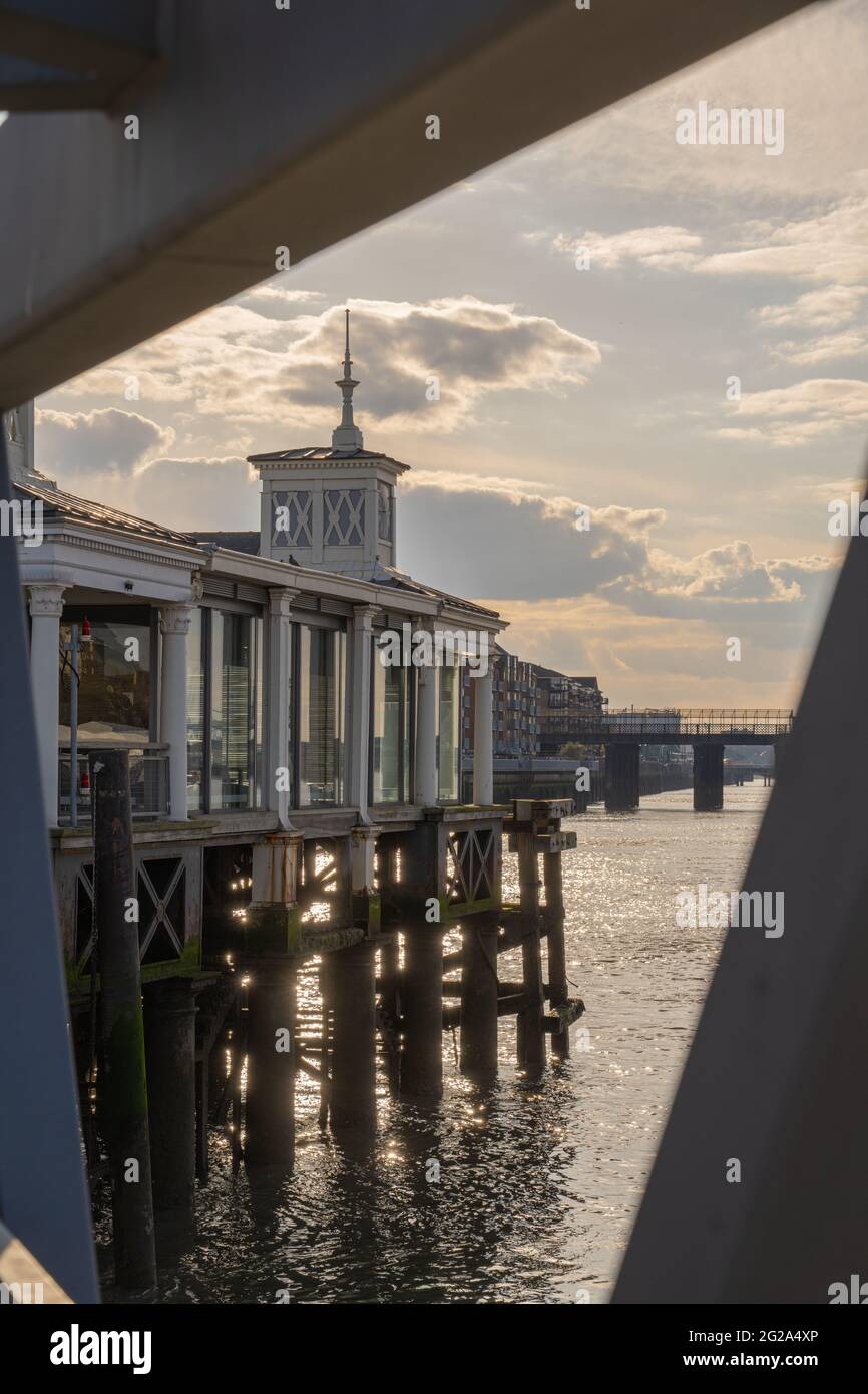 The Town Pier Gravesend, Kent. The old Cast iron Pier in the world ...