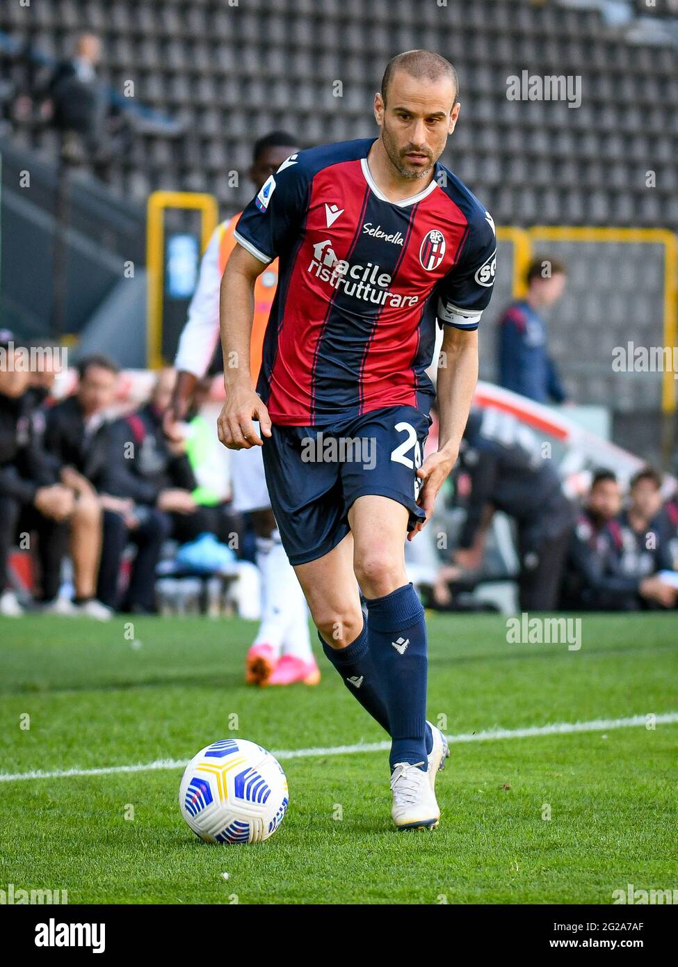 Rodrigo Palacio (Bologna) portrait in action during Bologna FC italian ...