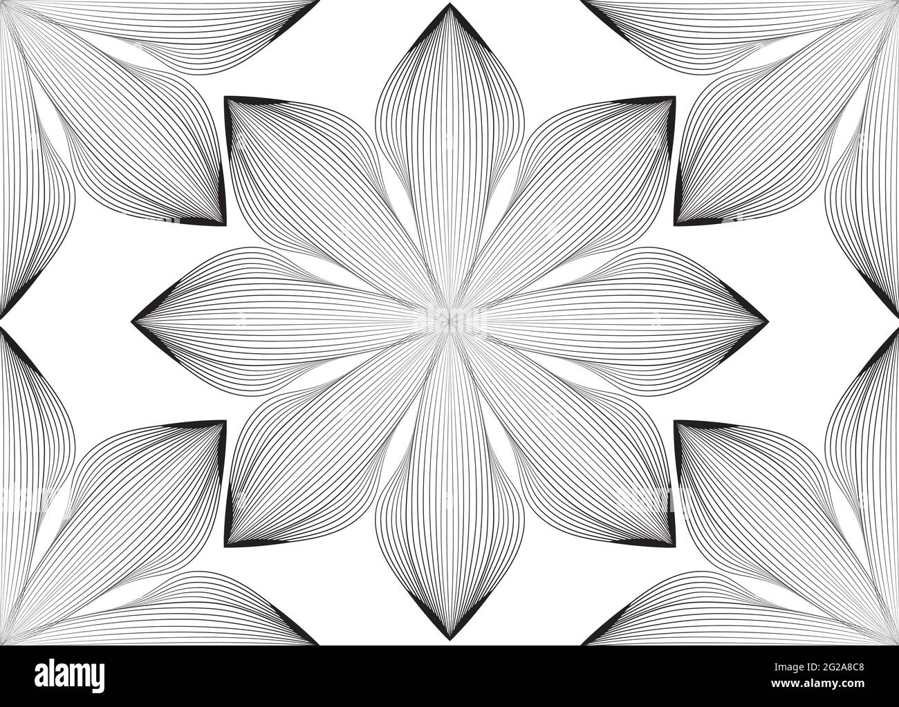 Abstract Seamless Pattern Arabic Line Ornament With Geometric Shapes Ffloral Orient Tile