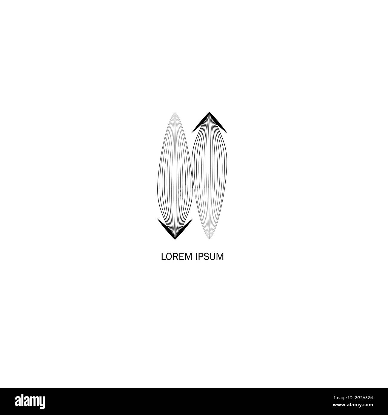 Abstract balance logo design templates in outline style. Abstract arrow ...