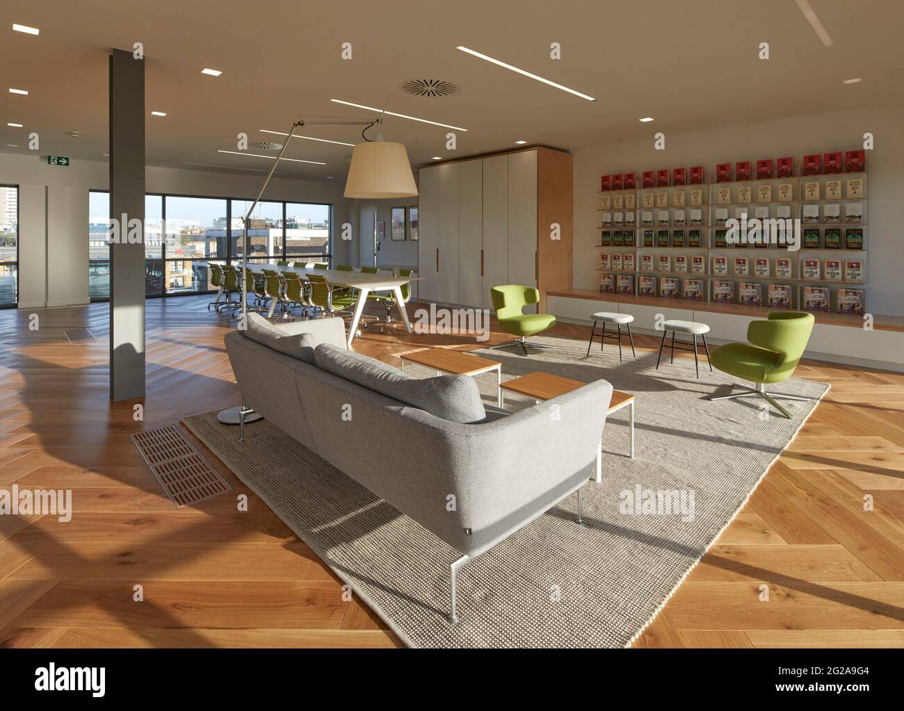 Open plan office on top floor. Pan Macmillan offices, London, United ...