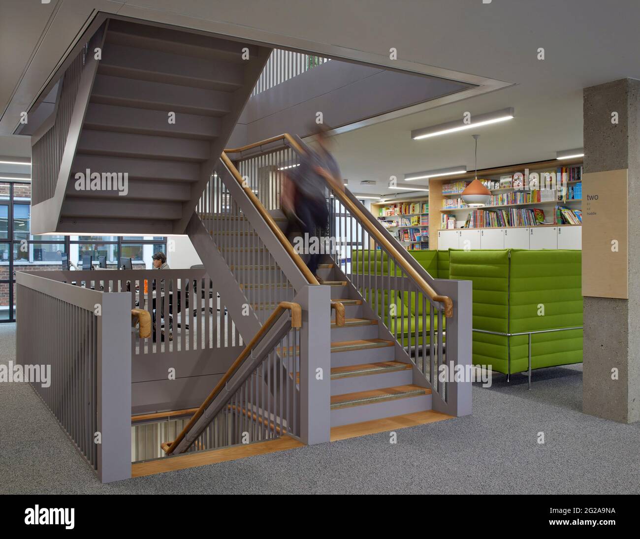 Staircase view. Pan Macmillan offices, London, United Kingdom ...