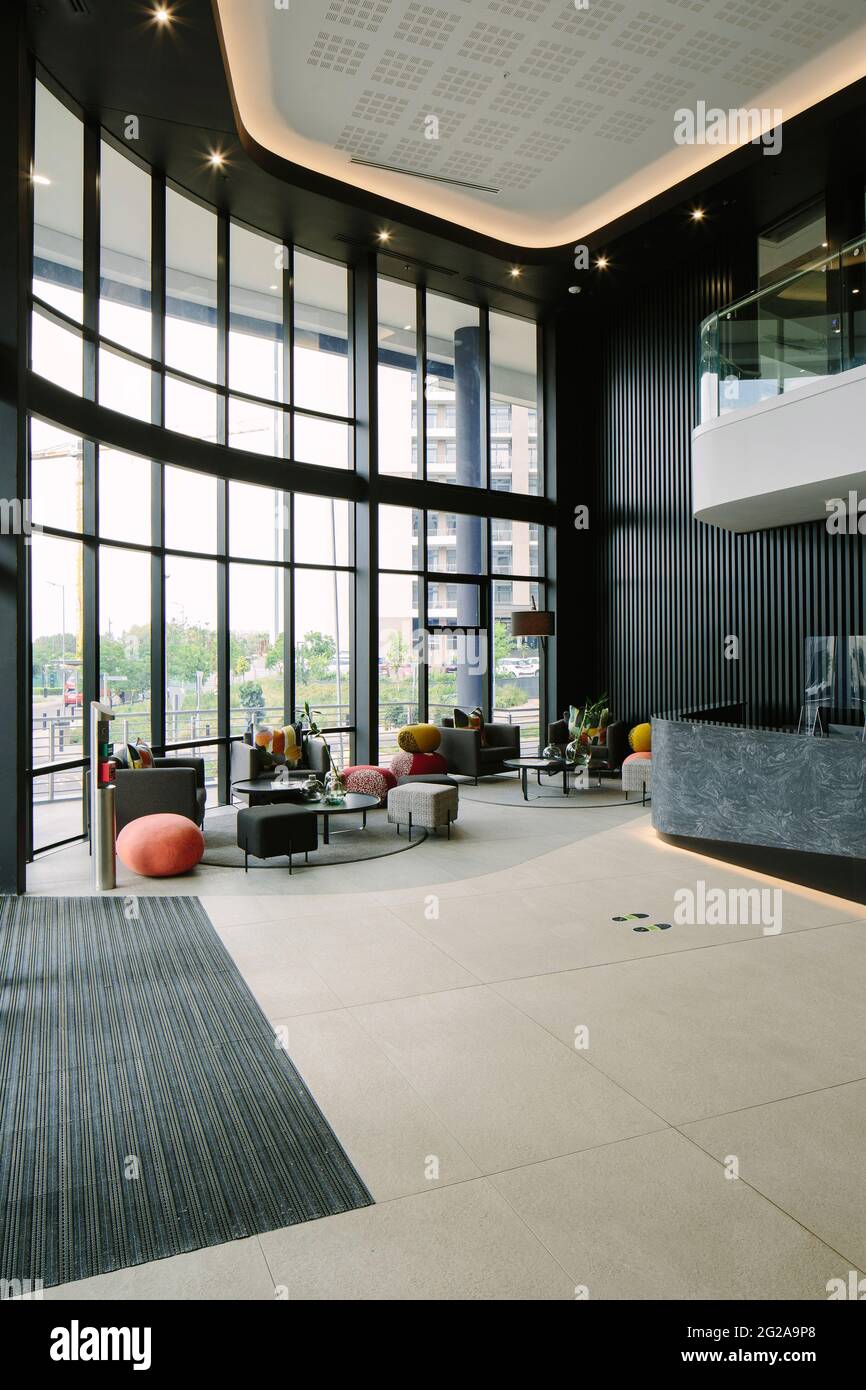 Double volume entrance lobby. Park Lane West, Pretoria, South Africa ...