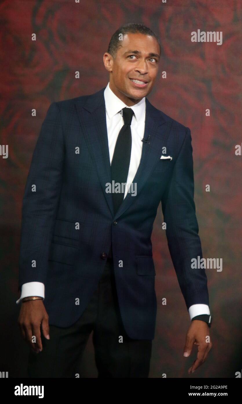 New York, NY, USA. 09th June, 2021. T.J. Holmes on the set of Good ...