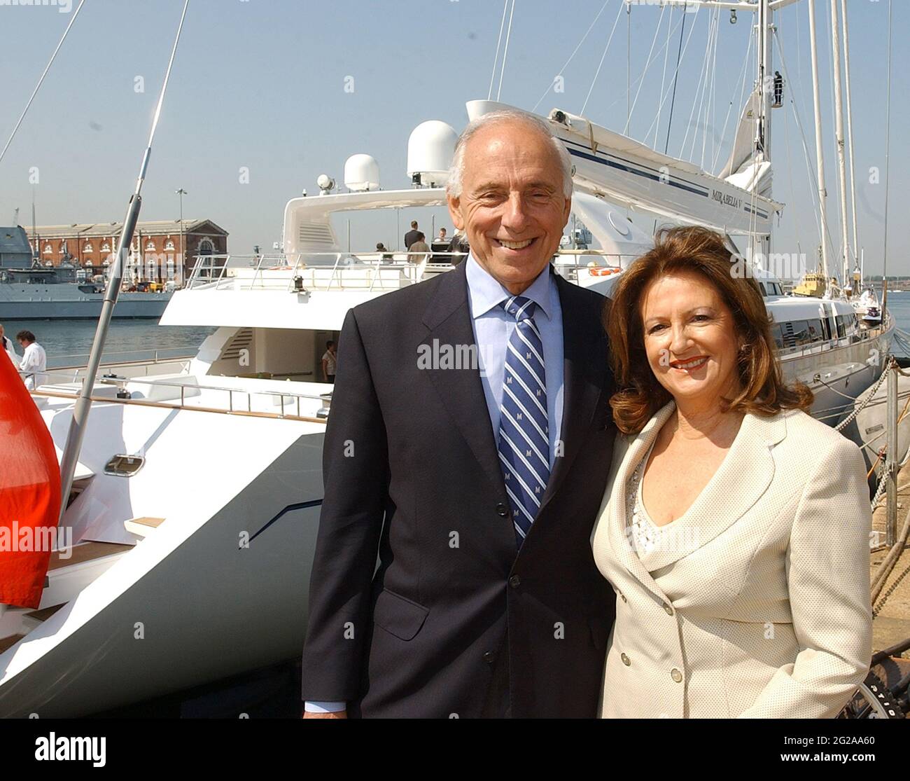 JOE AND LUCIANA VITTORIA OWNERS OF MIRABELLA V THE WORLD LARGEST SINGLE ...