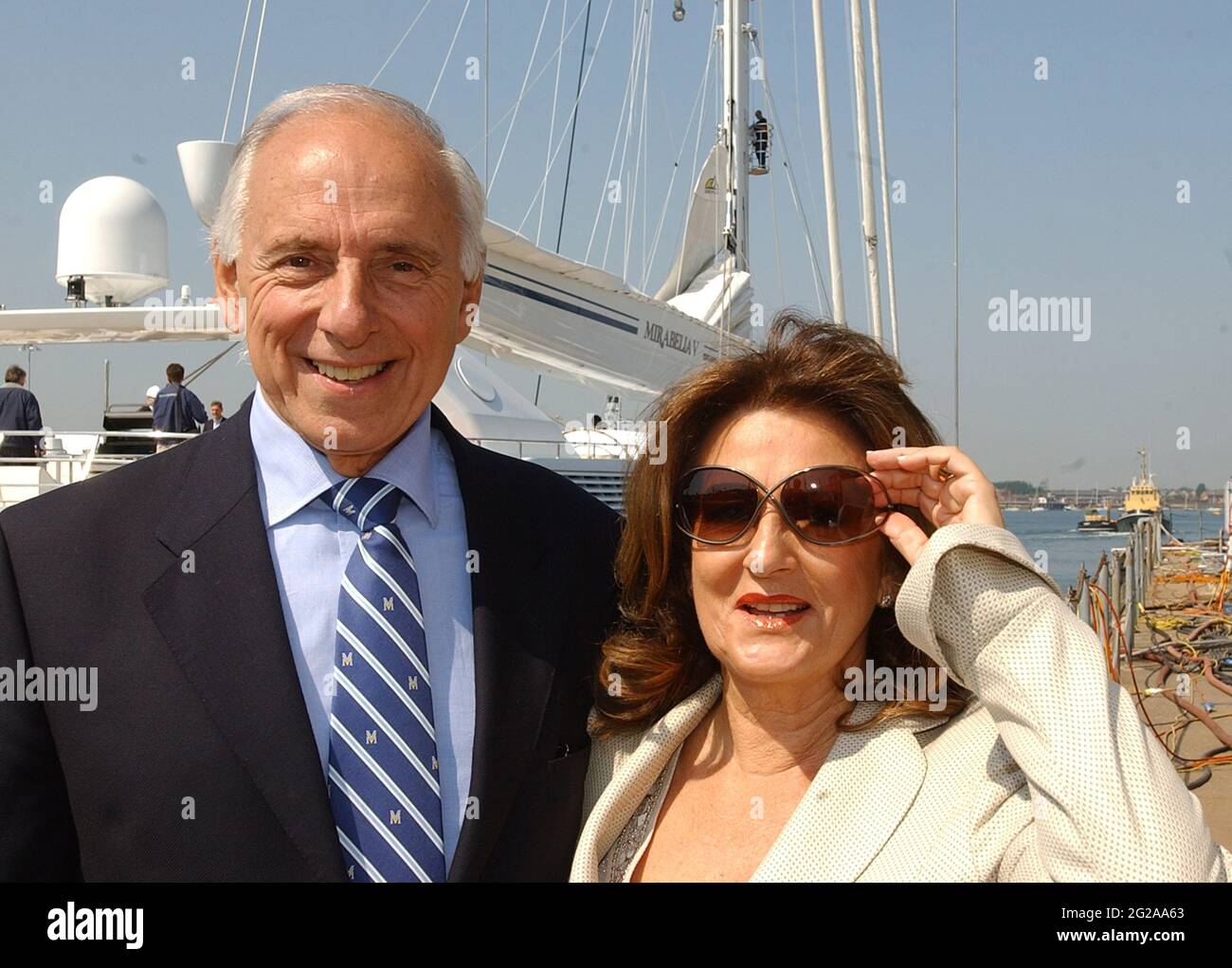 JOE AND LUCIANA VITTORIA OWNERS OF MIRABELLA V THE WORLD LARGEST SINGLE ...