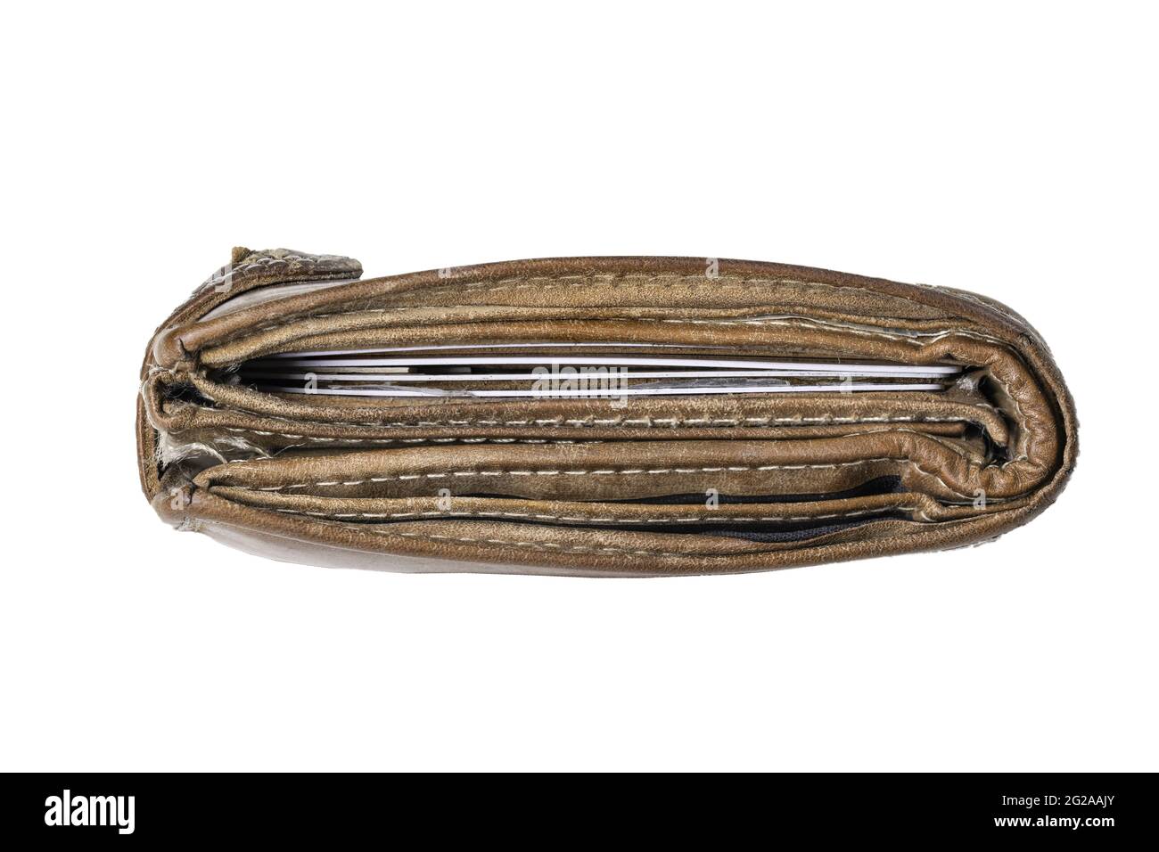 Leather wallet with documents. Method of storing payment cards and ...