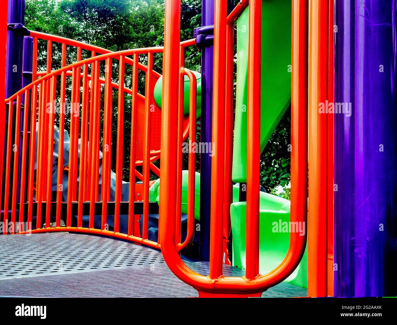 Colorful lines and shapes in a children’s playground Stock Photo - Alamy