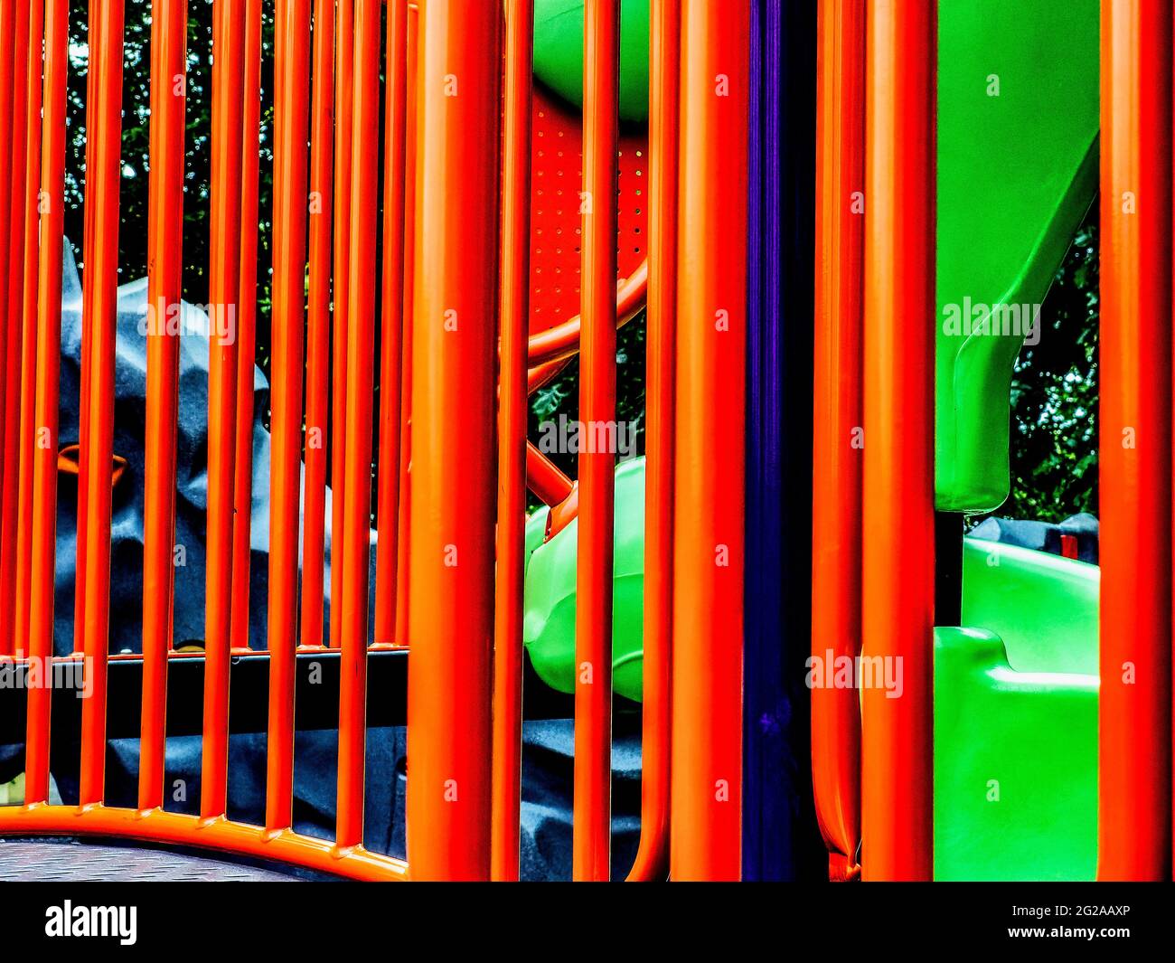 Colorful lines and shapes in a children’s playground Stock Photo - Alamy