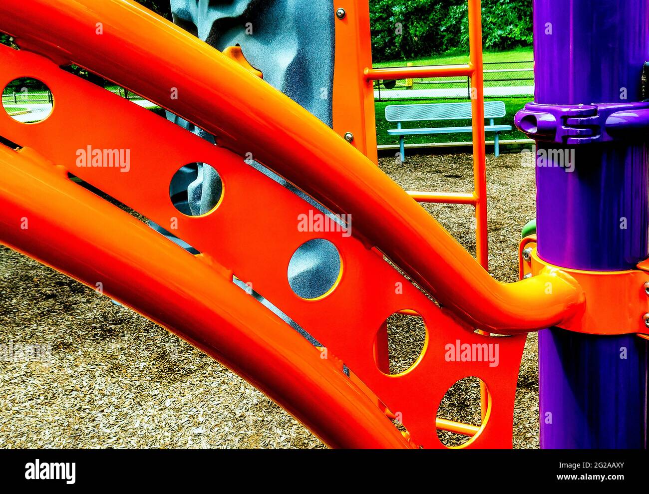 Colorful lines and shapes in a children’s playground Stock Photo - Alamy