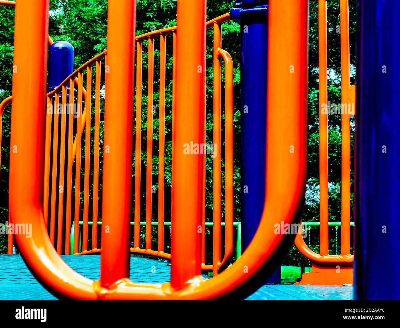 Colorful lines and shapes in a children’s playground Stock Photo - Alamy