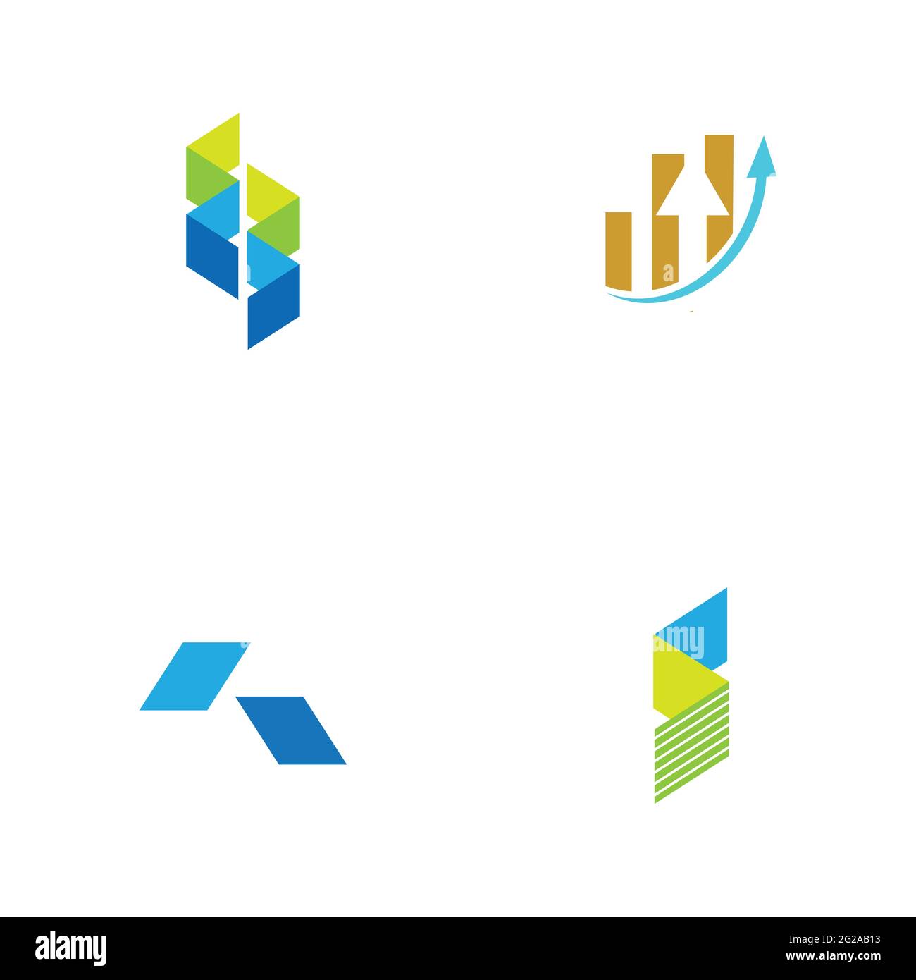 digital finance technologi logo set illustration design template Stock ...
